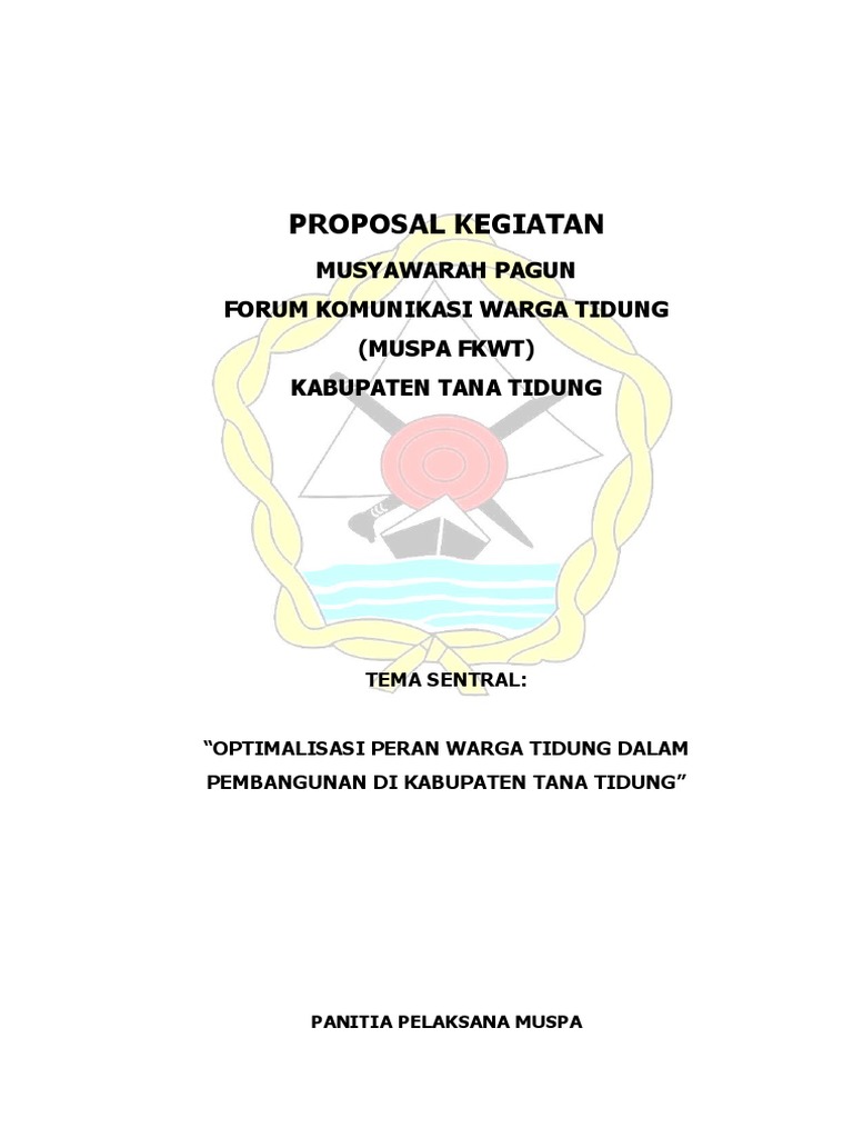 Proposal Muspa | PDF | Karier & Perkembangan | Politik