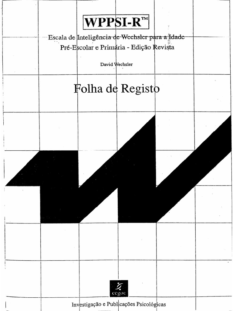 Teste Wppsi R | PDF