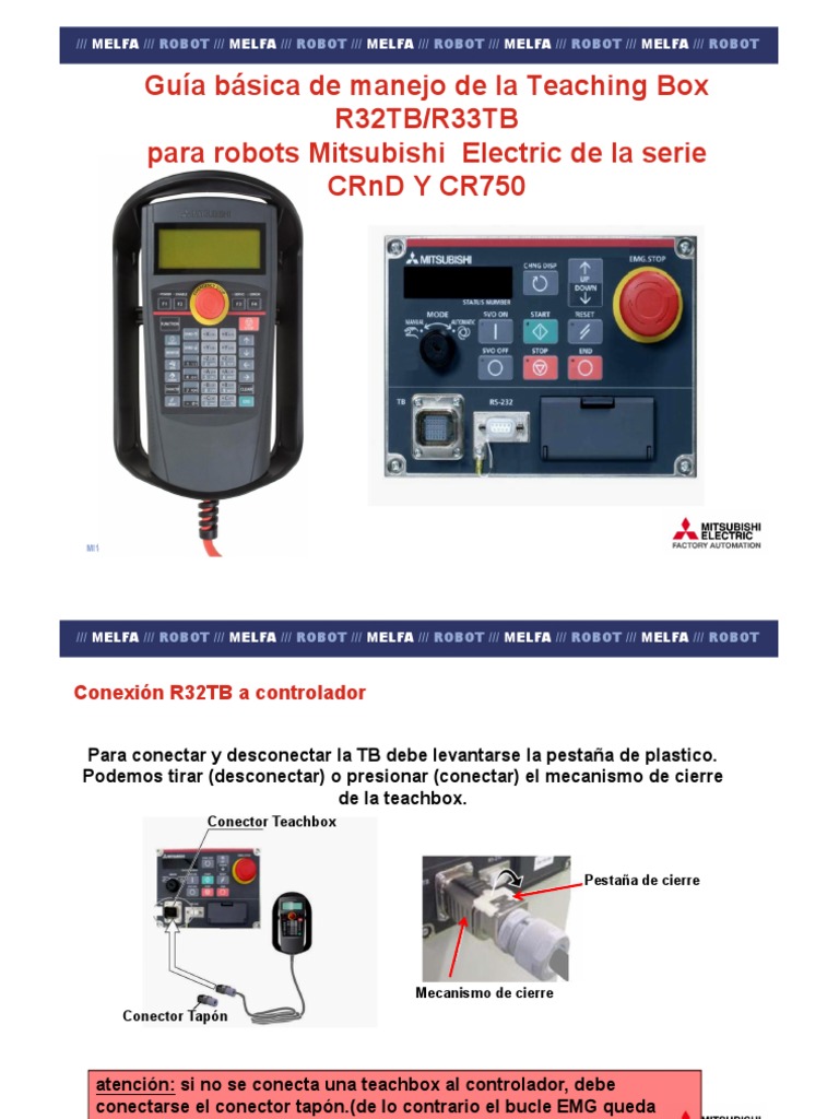 Guía de Uso Teaching Box Mitsubishi | PDF | Informática | Tecnología