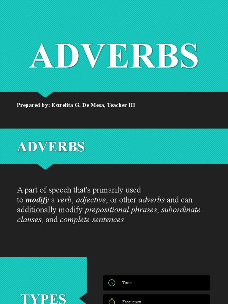 Adverbs Pdf