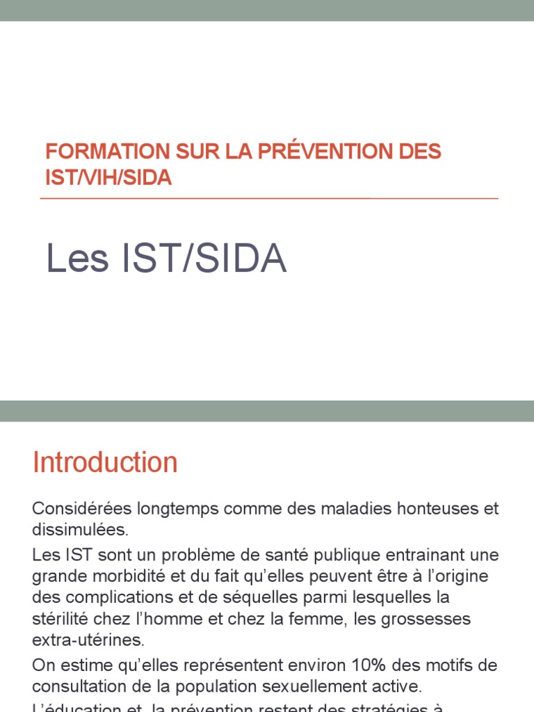 Manuel de Formation Sur La Prévention Des IST | PDF
