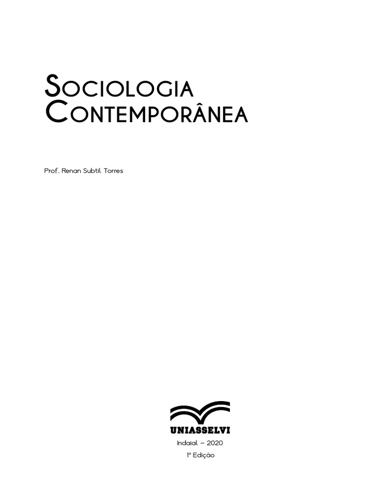 Sociologia Contemporânea | PDF | Sociologia | Science