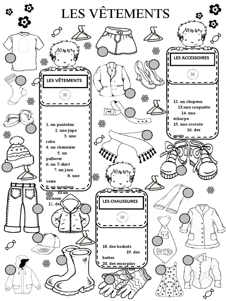 Vocabulaire des Vêtements en Français | PDF