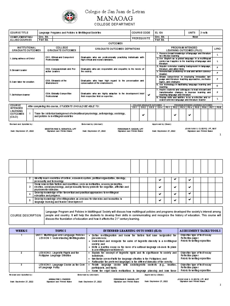 4 Language Programs and Policies in Multilingual Society | PDF