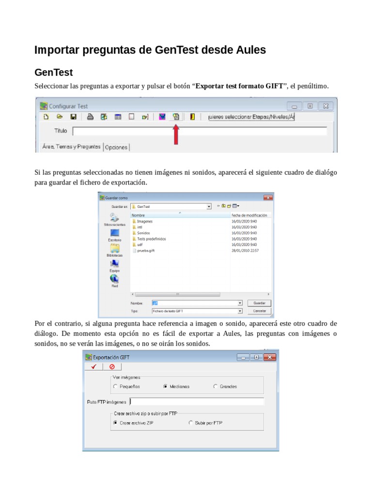 Importar Preguntas a Aules | PDF