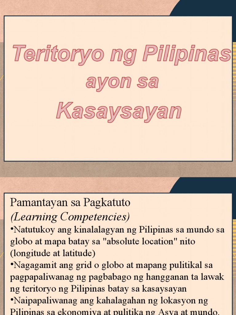 Teritoryo ng Pilipinas ayon sa Kasaysayan (1) | PDF