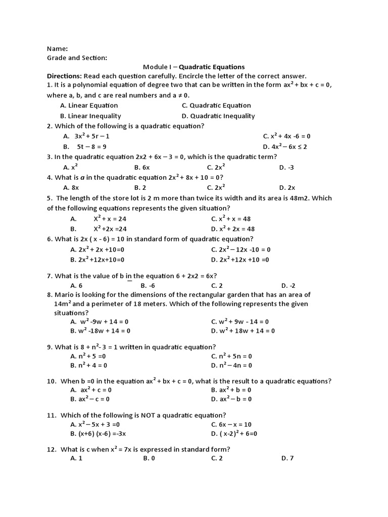 Math 9 AWS Week-1 | PDF