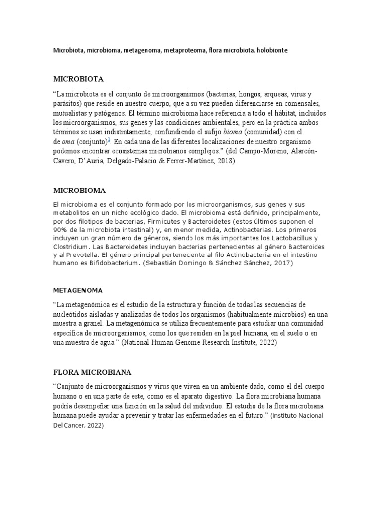 Microbiota, Microbioma, Metagenoma, Metaproteoma, Flora Microbiota ...