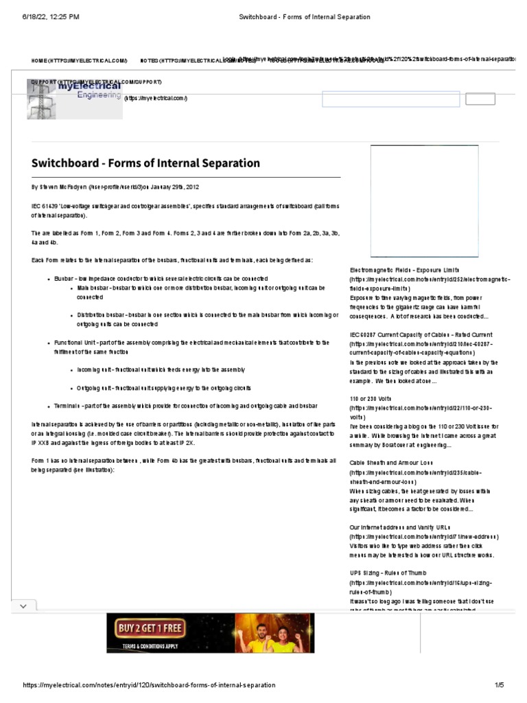Switchboard - Forms of Internal Separation | Download Free PDF ...