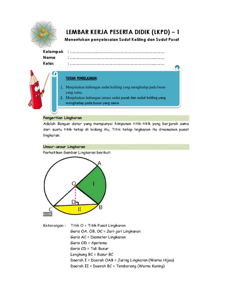 LKPD Lingk 1 | PDF | Griya & Taman | Sains & Matematika