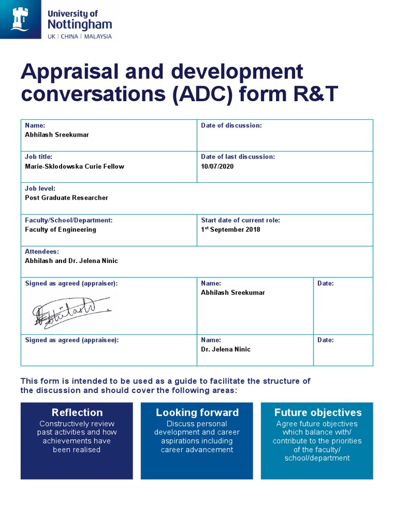 Adc Form RT | PDF | Learning | Educational Technology