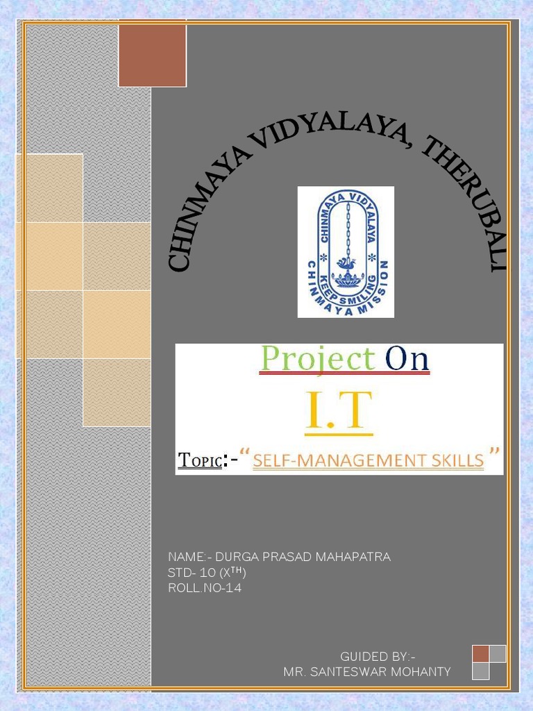 (STD-X) IT Project (Self Management Skills) - Durga Prasad Mahapatra ...