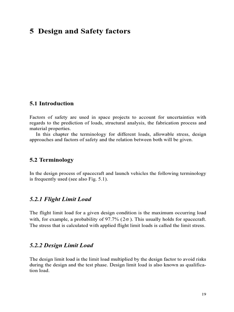 Spacecraft Design Safety Factors | PDF | Buckling | Strength Of Materials