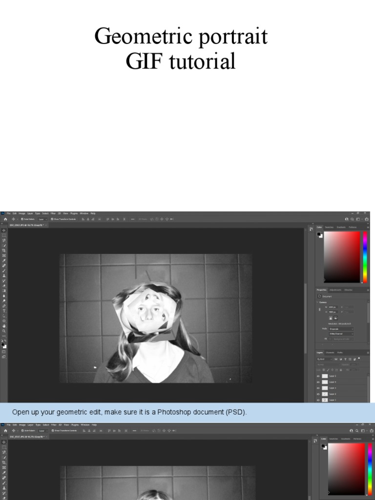 Geometric Portrait Gif Tutorial | PDF