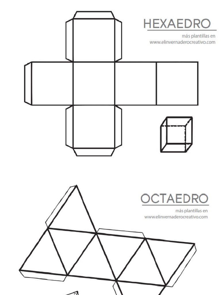 Plantillas para Armar Figuras Geométricas | PDF