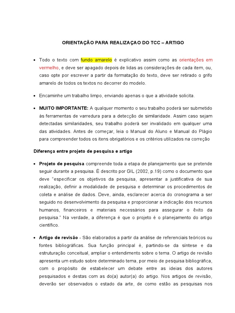 Modelo Tcc Artigo Pdf Abstract Resumo Método Científico