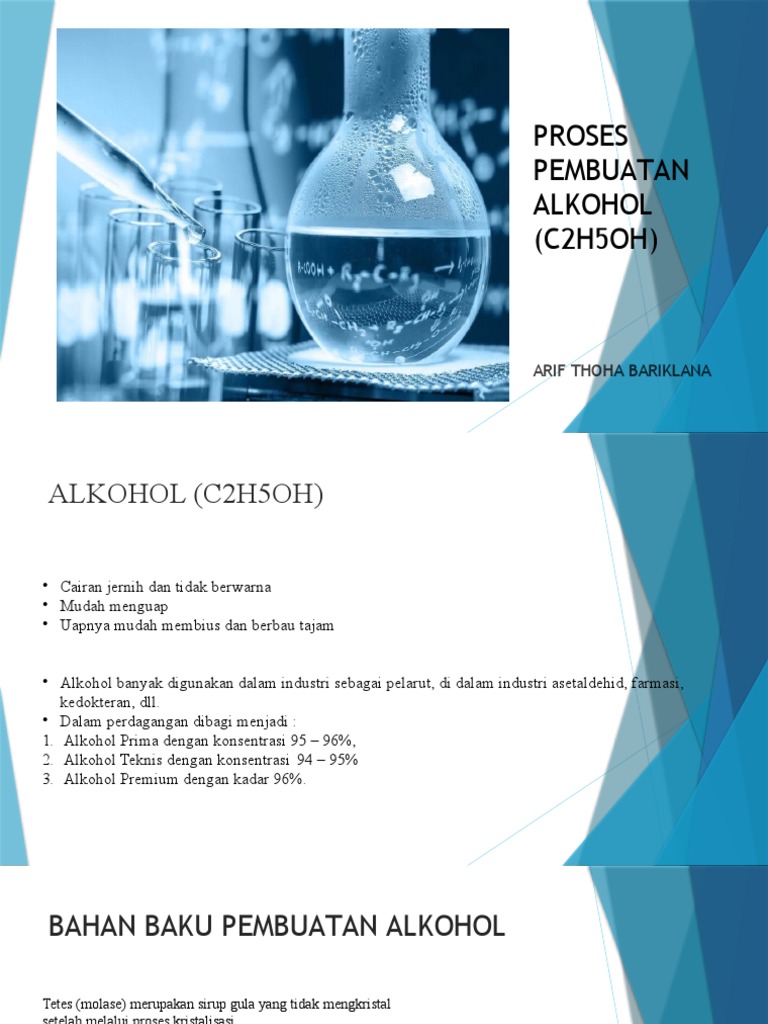 Proses Pembuatan Alkohol | PDF