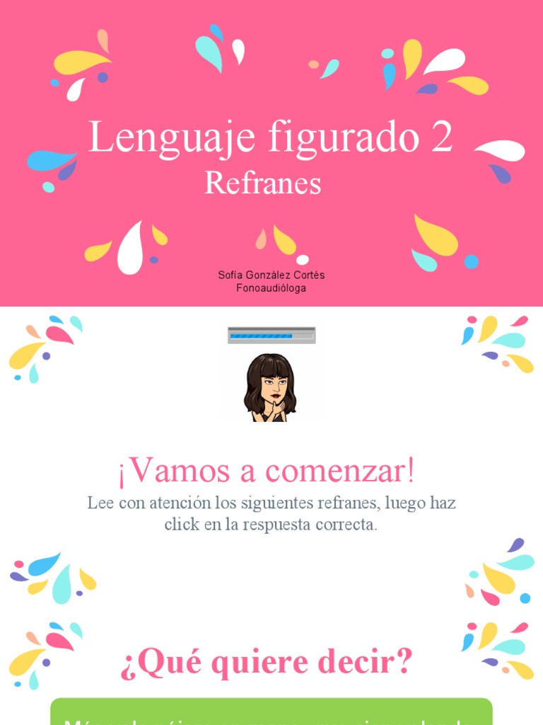 LENGUAJE FIGURADO 2 REFRANES (Desde 12 Años) | PDF | Cognición