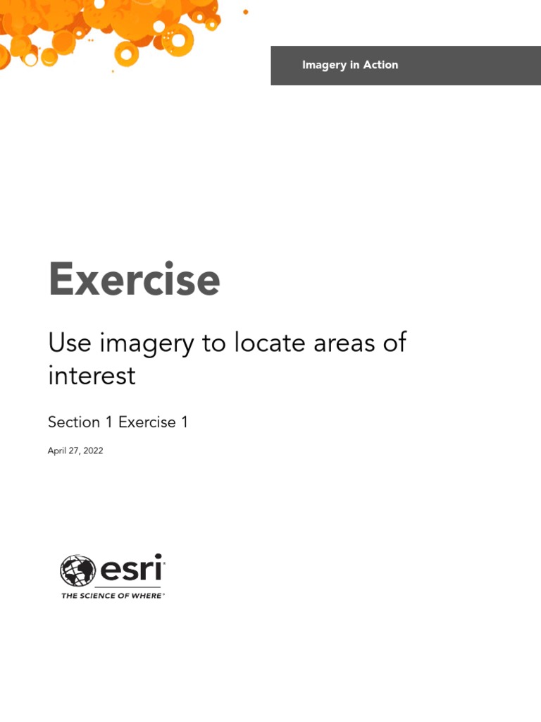 Use Imagery To Locate Areas of Interest | PDF | Arc Gis | Esri