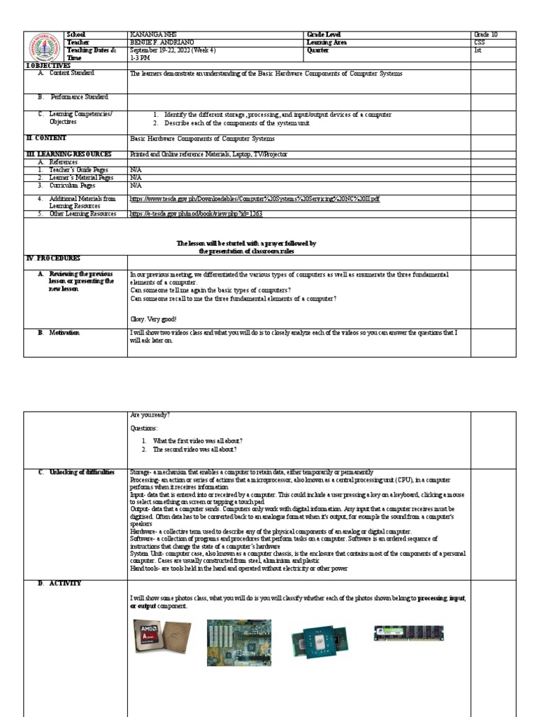 Week 4 | PDF | Input/Output | Computer Hardware