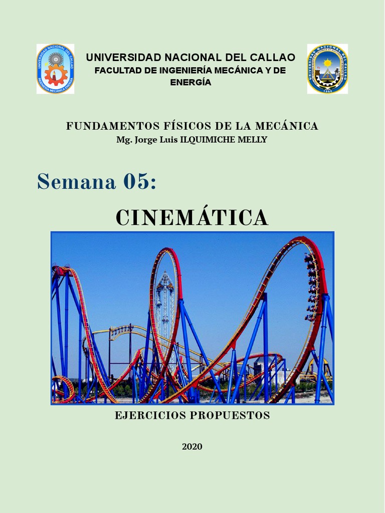 Tarea 05 - Cinemática | PDF | Velocidad | Aceleración