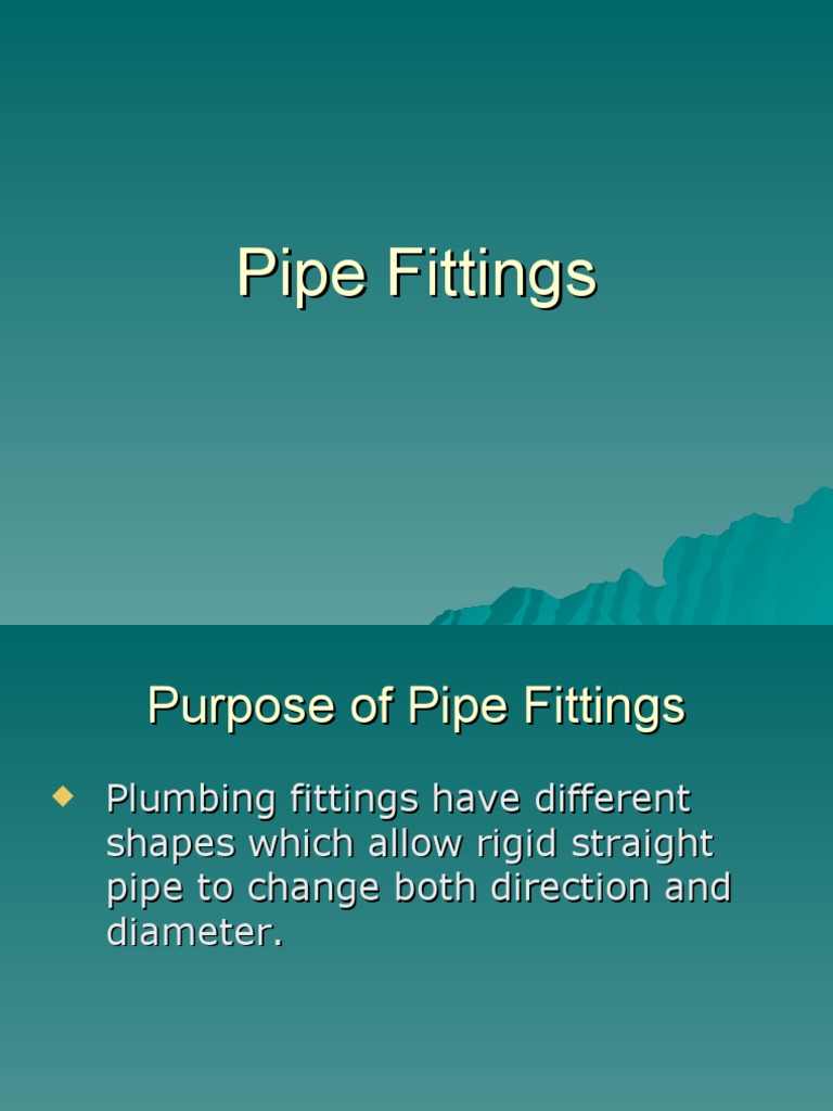 Pipe Fittings | PDF | Valve | Plumbing
