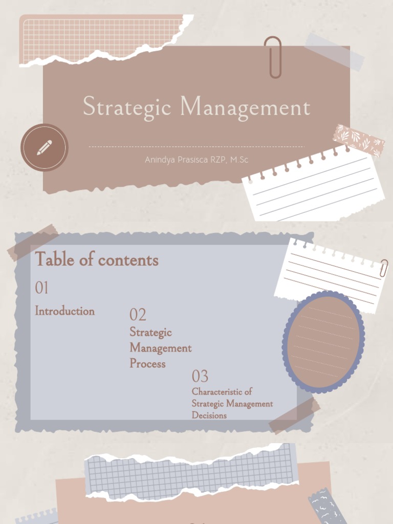 Strategic Management Model Overview | PDF | Strategic Management | Goal