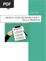 Modul Ajar Ekonomi Fase e - Kegiatan Ekonomi | PDF | Karier & Perkembangan | Bisnis