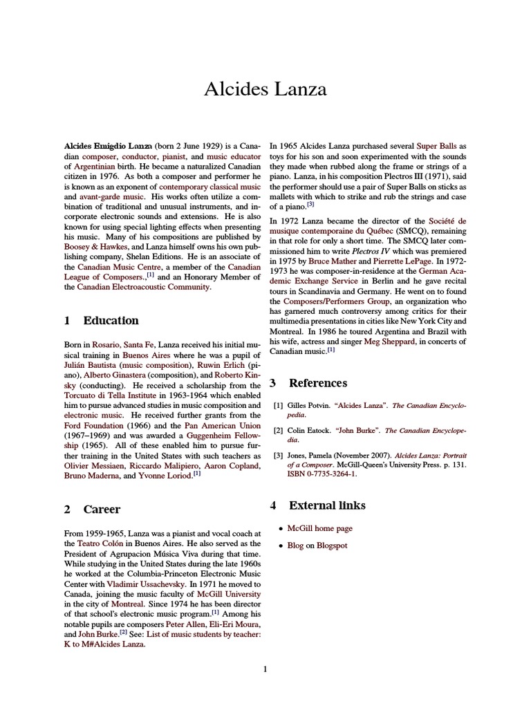 Alcides Lanza | PDF | Composers | Music