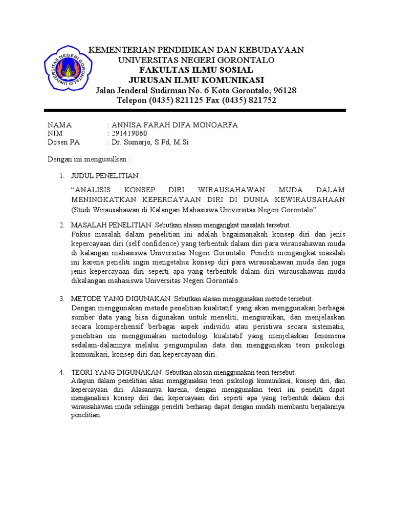 Judul Proposal 1 | PDF