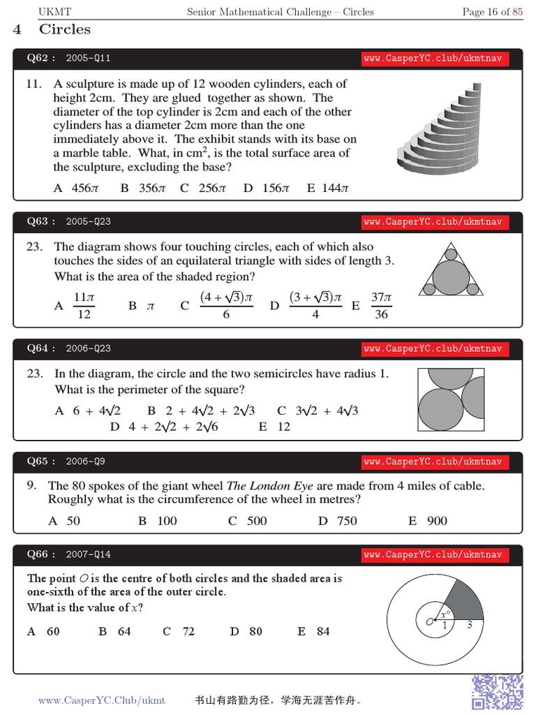 DR Yu SMC by Circles | PDF | Circle | Area