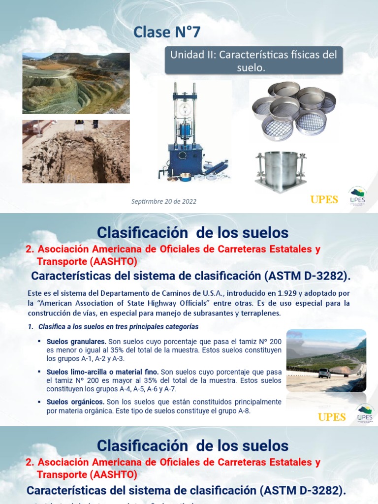 Clase 8 Clasifcacion de Suelos Aashto 27-09-2022 | PDF | Sedimentología ...