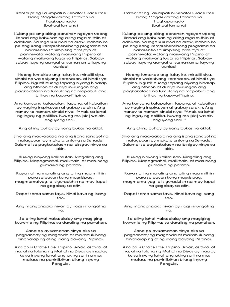 Tekstong Persuweysib - Halimbawa | PDF