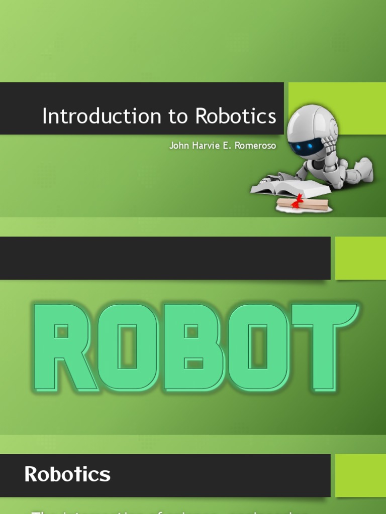 Intro To Robotics Pdf Robotics Actuator