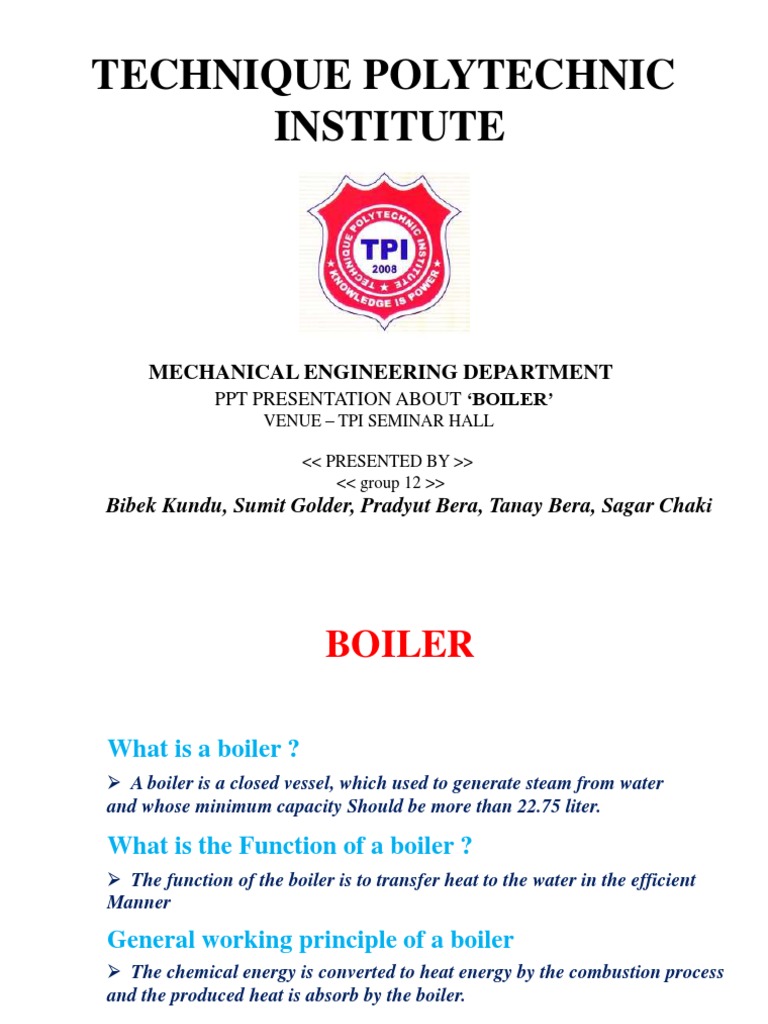 Presentation1 170509173340 | PDF | Boiler | Chimney