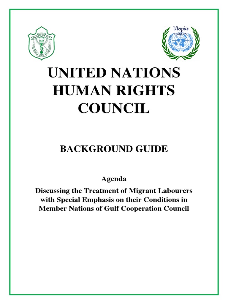 Background Guide - UNHRC - UMUN'22 | PDF | Migrant Worker | Human Migration