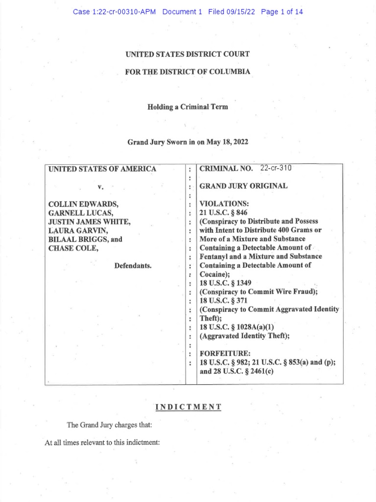 Garvin Et Al - Indictment | PDF | Technology & Engineering