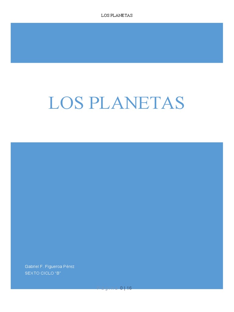 Los Planetas | PDF | Planetas | Saturno