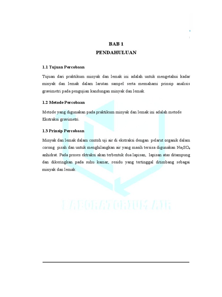 BAB 1-3 Minyak Lemak Amelia Putri Arwanda | PDF