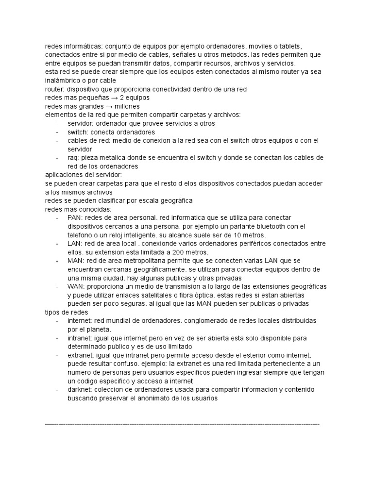 Redes Tic | PDF | Red de computadoras | Internet