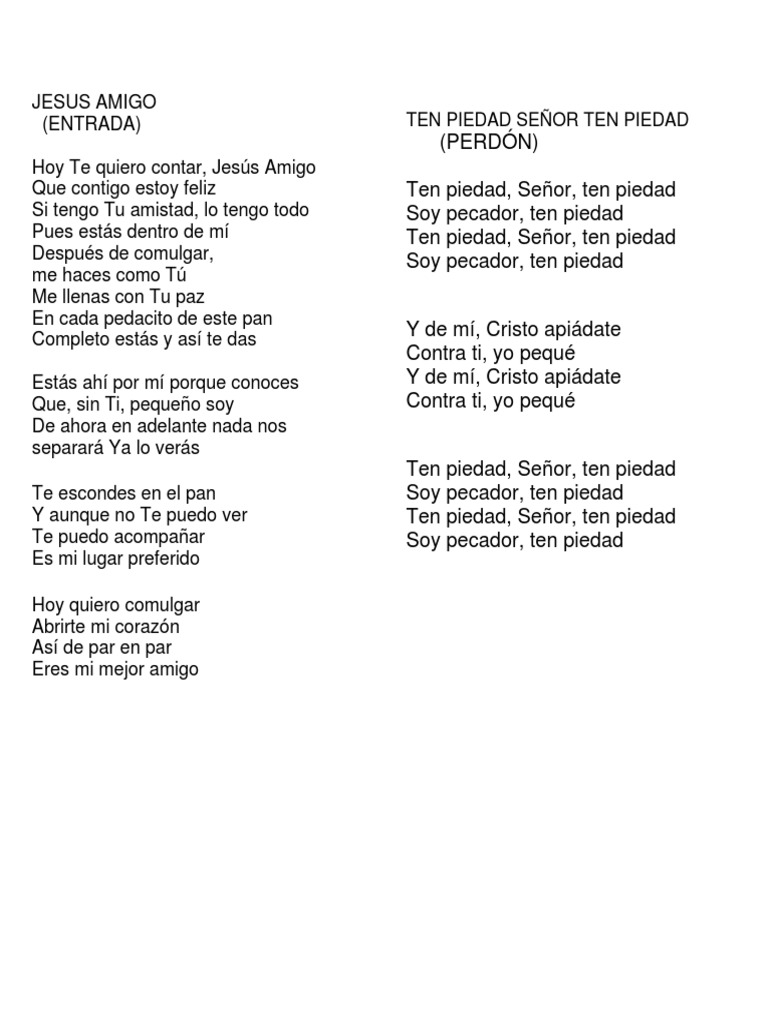 LETRAS | PDF | eucaristía | María, madre de Jesús