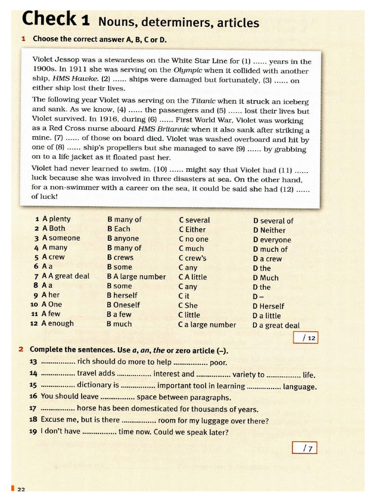 Grammar Review Upper | PDF