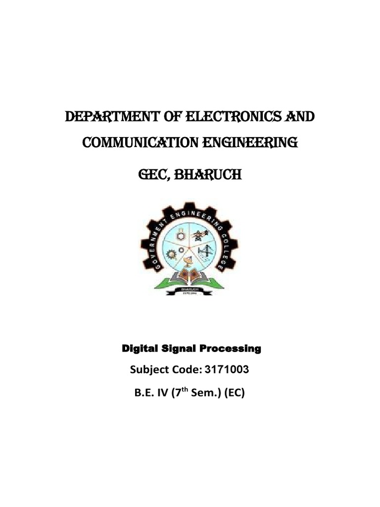 Dsp Practical Docx 3 Pdf Computer Engineering Electronics