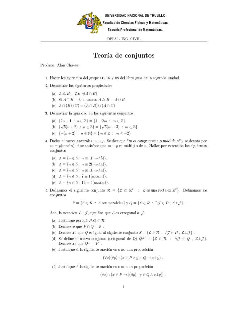 CONJUNTOS | PDF | Conjunto (Matemáticas) | Álgebra abstracta