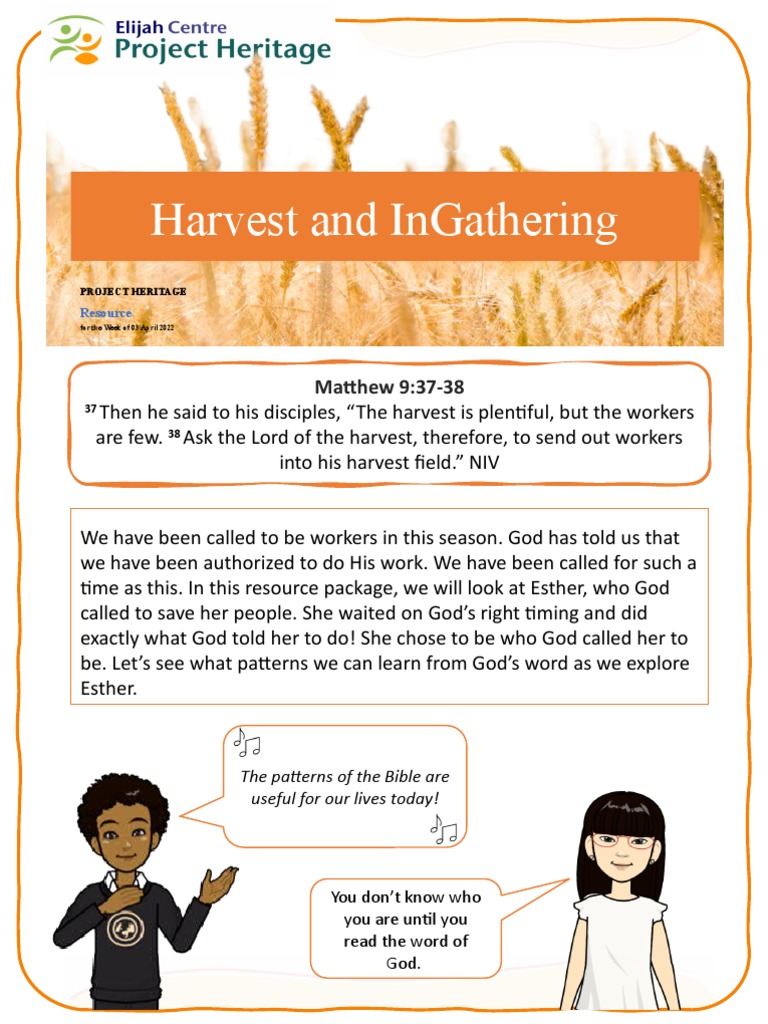 Harvest and InGathering - Esther Part 1 ENG | PDF | Esther