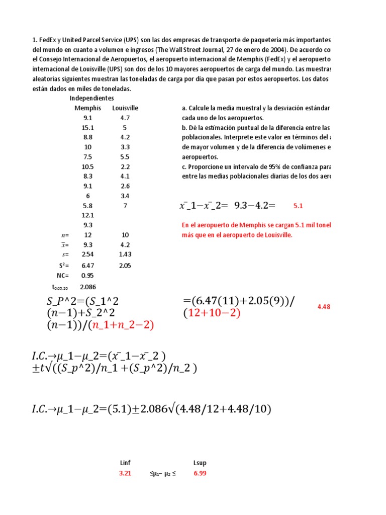 Ejercicio 11 | PDF | Muestreo (Estadísticas) | Teoría de la estimación