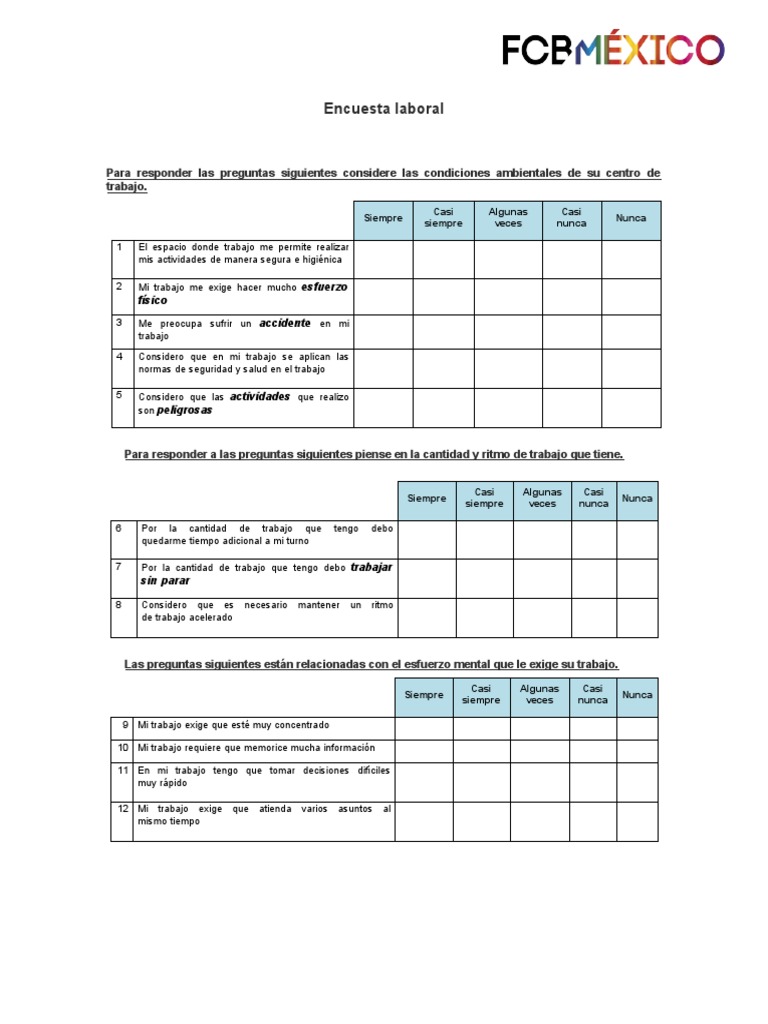 Encuesta laboral-GUIA III | PDF | Tiempo de trabajo Encuesta laboral-GUIA III | PDF | Tiempo de trabajo