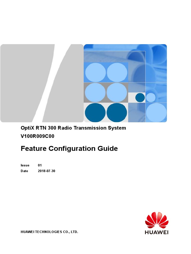 Rtn 300 V100r009c00 Feature Configuration Guide 01 Pdf Networking