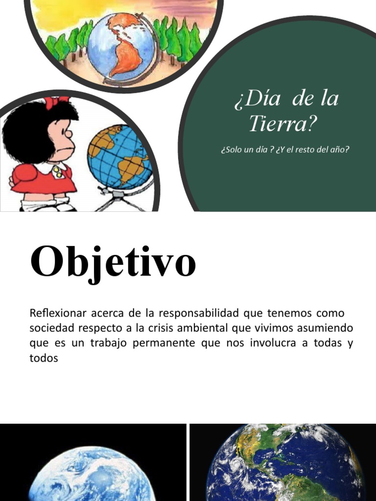 Presentación Actividad Dia de La Tierra. | PDF | Residuos | Tierra