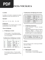 Ejercicios de División Silábica | PDF | Voz humana | Fonética